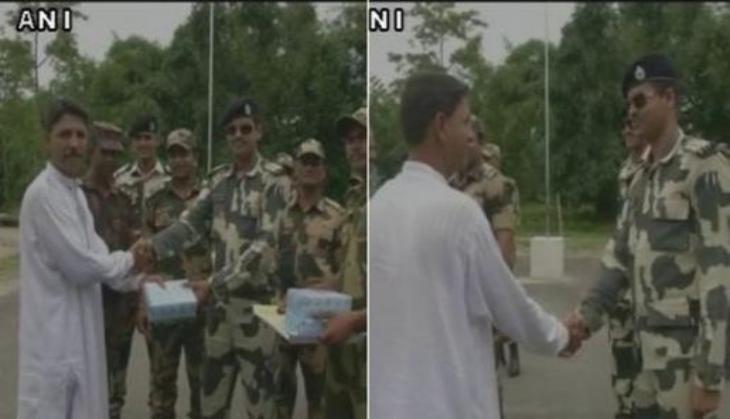 India, Bangladesh border guards exchange Eid greetings at Phulbari ...