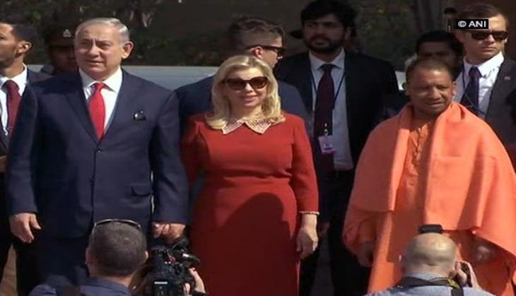 UP CM Yogi Adityanath receives Benjamin Netanyahu for Taj Mahal visit ...