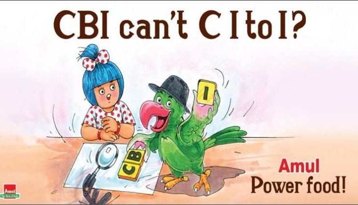The latest cartoon of Amul perfectly describes the condition of CBI ...