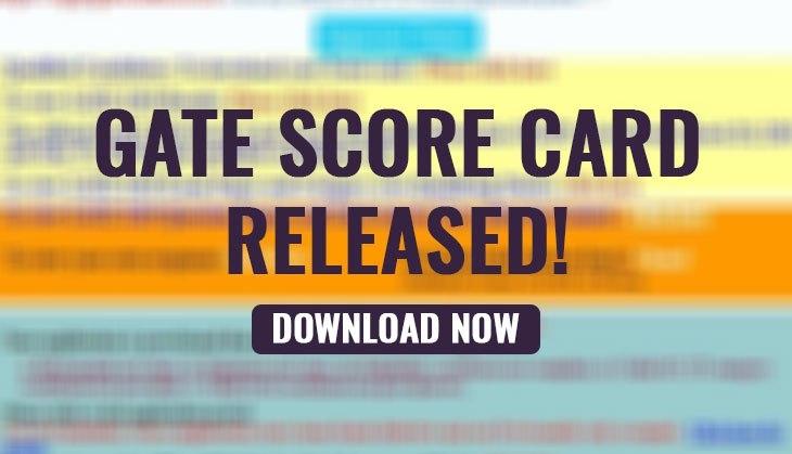 GATE Score Card released! IIT Madras uploaded the score card on ...
