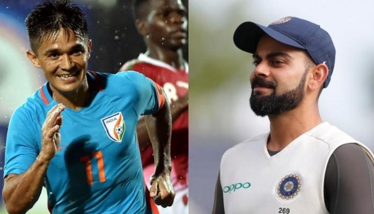 Indian Football captain Sunil Chhetri's message to Virat Kohli led team ...