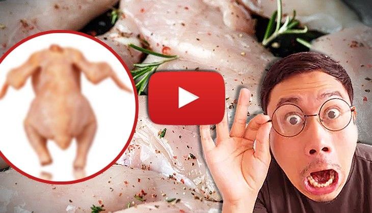 Believe it or not! Watch how raw chicken jumps out of dish prepared at ...