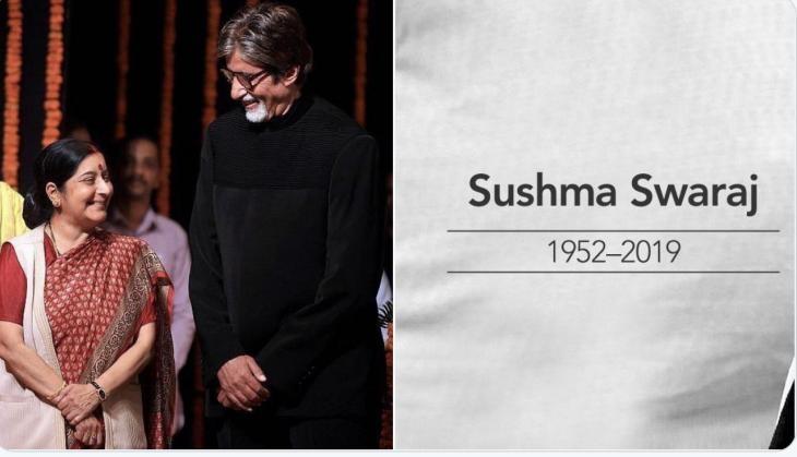 Sushma Swaraj: From Amitabh Bachchan to Lata Mangeshkar condole's former EAM's demise | Catch News