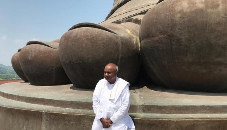 Former PM HD Deve Gowda visited the Statue of Unity in Gujarat | Catch News