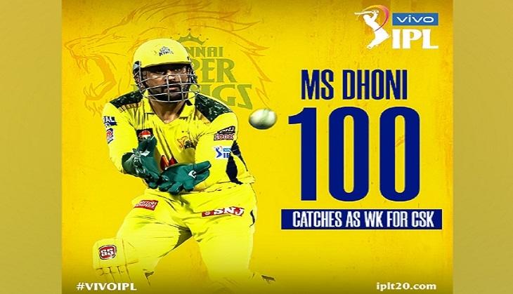 IPL 2021: MS Dhoni completes 100 IPL catches for CSK as wicket-keeper ...