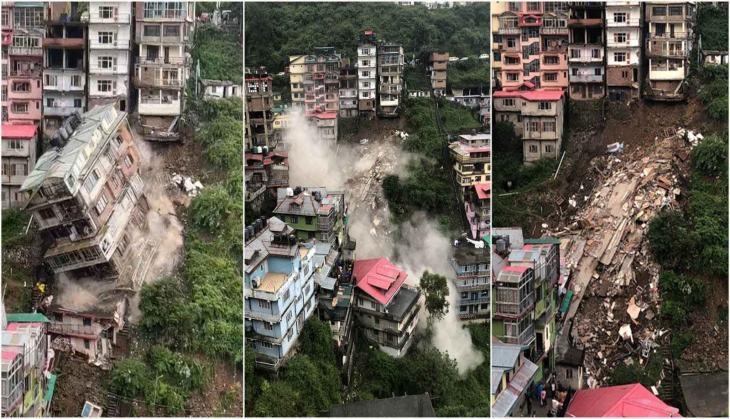 Multi-storey building collapses due to landslide in Shimla, video goes ...