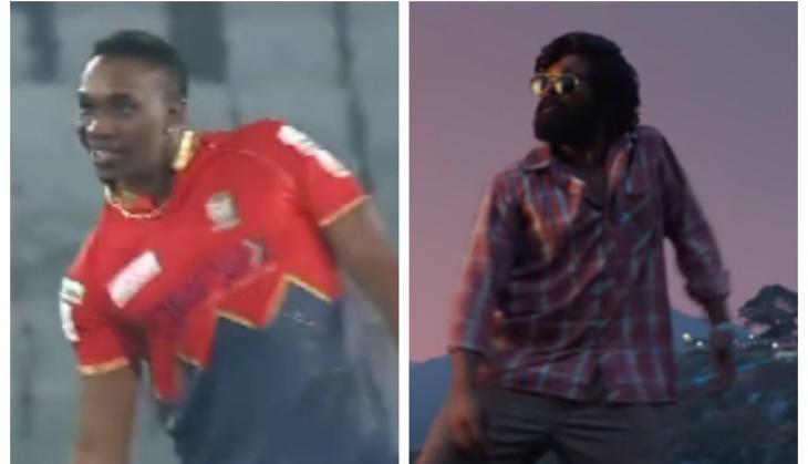 Dwayne Bravo celebrates wicket with Allu Arjun's 'Pushpa Walk' [Watch ...
