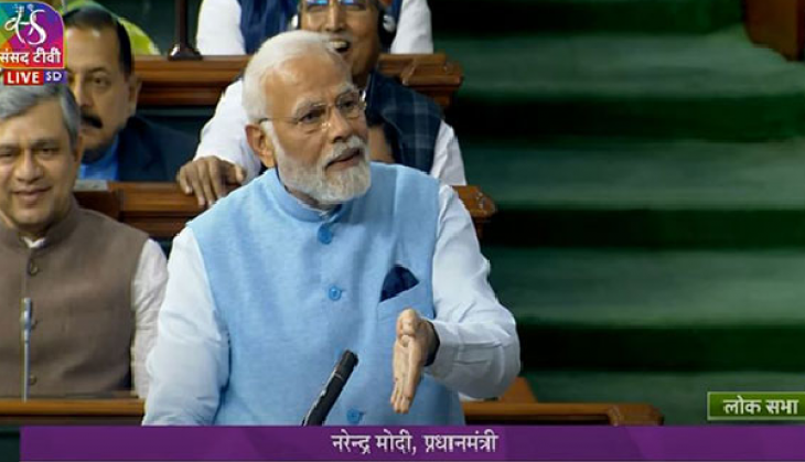 PM Modi wears sky blue jacket made of recycled plastic bottles in ...