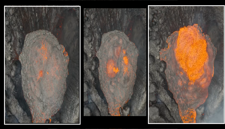 Viral Video: Rare drone footage of volcanic eruption goes viral on ...