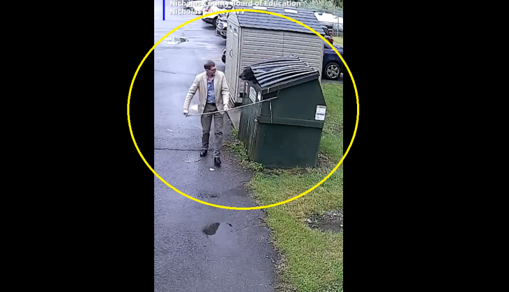 Watch: Elementary school principal's unexpected encounter with wild ...