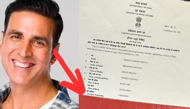 Akshay Kumar now officially Indian citizen | Catch News